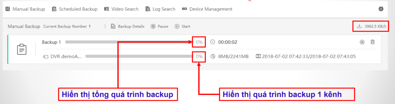 Hướng dẫn Backup dữ liệu bằng phần mềm Remote Backup - HIKVISION HẢI PHÒNG