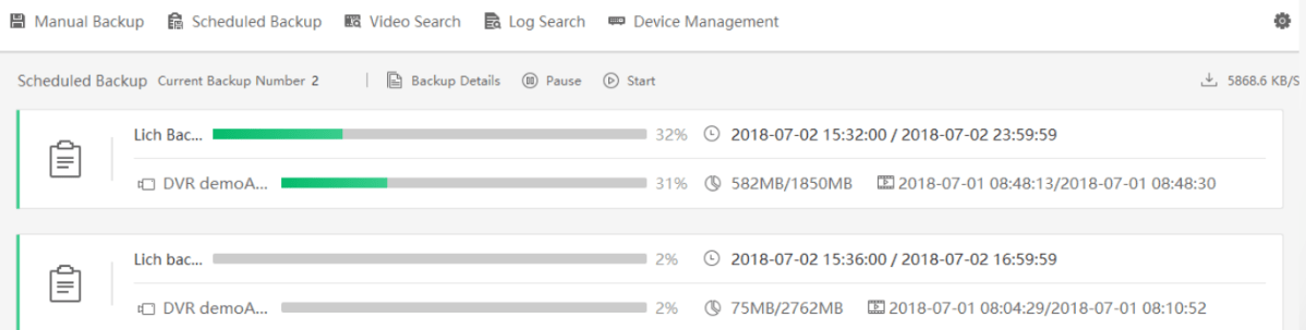 Hướng dẫn Backup dữ liệu bằng phần mềm Remote Backup - HIKVISION HẢI PHÒNG